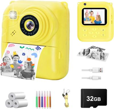 China Instant Print Camera for Kids 1080P with Filter MicroSD Plastic Cute Cover Gift for Girls & Boys Age 3-12 for sale