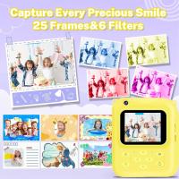 China Instant Print Camera for Kids 1080P with Filter MicroSD Plastic Cute Cover Gift for Girls & Boys Age 3-12 for sale