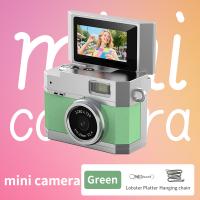China 4K Mini HD Retro Digital Camera 48MP 2.4 Inch Rotating Screen 8X Zoom Electronic Anti Shake 800mAh Battery Travel Vlog Camera for sale
