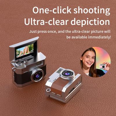 China 4K Full HD Portable Vlogging Camera 48MP CCD 2.4 Inch Rotating Selfie Screen 8X Digital Zoom Lithium Battery Electronic Anti for sale