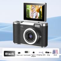 China Portable CCD Vlog Camera 48MP Dual Function Photo Video 2.4 Inch Rotating Screen 8X Zoom Electronic Anti Shake for Outdoor Use for sale