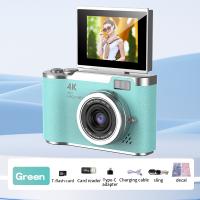 China Portable CCD Vlog Camera 48MP Dual Function Photo Video 2.4 Inch Rotating Screen 8X Zoom Electronic Anti Shake for Outdoor Use for sale