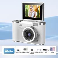 China 4K Retro CCD Digital Camera 48MP 2.4 Inch Flip Screen 8X Zoom CMOS Anti Shake 800mAh Battery Portable Travel Vlog Camera for sale