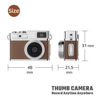 China Cross-border Best-selling Portable Retro 0.96 Mini Digital Thumb Camera for Cycling, Hiking, Travel, and Selfie Recording for sale