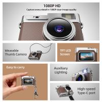 China Cross-border Best-selling Portable Retro 0.96 Mini Digital Thumb Camera for Cycling, Hiking, Travel, and Selfie Recording for sale