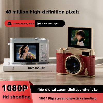 China Latest Popular Ultra-high-definition Flip-cover 4K Ultra-clear Image CCD Digital Camera, Portable for Students and Campus Travel for sale