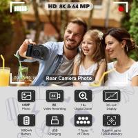 China Student CCD Beauty Camera with Dual Lens Wifi Transfer 8 Filter Modes 18X Zoom Anti Shake and 8 Filter Modes for Photography for sale