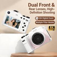 China DLC X9-8K  Vlogging Digital Camera 8K 80MP Dual Lens 18X Zoom WiFi with Fill Light for Photography Lovers for sale