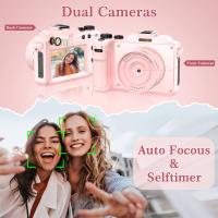 China New Beauty Camera 8K Digital Camera Dual Lens Anti-Shake 8 Filters Face Detection 64MP WiFi Optical Zoom for Vlogging Travel for sale