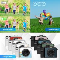 China Beginner Vlogging Camera with 18X Zoom Anti Shake and 8 Filter Modes CCD Style Camera with 3.0 Inch Display for sale