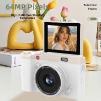 China DLC  Vlogging Camera 4K 64MP Digital Camera with 180° Flip Screen 16X Zoom Slow Motion Time Lapse for Content Creators for sale