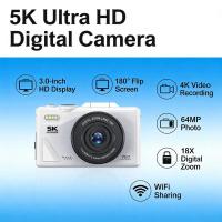 China DLC  W1 Vlogging Camera 5K 64MP Digital Camera with 180° Flip Screen 18X Zoom Slow Motion Time Lapse for Content Creators for sale