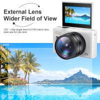 China DLC  W1 Vlogging Camera 5K 64MP Digital Camera with 180° Flip Screen 18X Zoom Slow Motion Time Lapse for Content Creators for sale