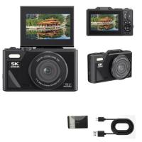 China Compact Vlogging Camera 75MP 5K Digital Camera with AI Smart Face Tracking 180° Flip Screen 18X Zoom WiFi Auto Focus Vlogging for sale