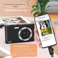 China 4K Recording 18X Zoom Dual Lens 64MP Compact Vlogging Camera 2.8 Inch Display Electronic Image Stabilization OTG Connection for for sale