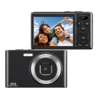 China Portable Student CMOS Digital Camera 4K Video Recorder 18X Zoom Dual Lens Flash 64MP Electronic Stabilization Face Detection for sale