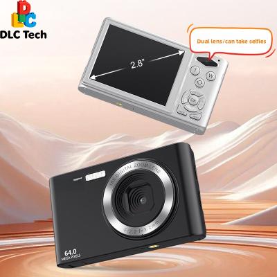 China DLC  C6A New Style Retro CCD Camera  Dual Lens 4K Ultra HD Recording 18X Zoom 2.8 Inch LCD Screen for Campus Travel Vlog for sale