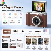 China DLC LK007  Hot-selling  4K Ultra HD Vlogging  Digital Camera with Flip Screen LED Fill Light for Students and Content Creators for sale
