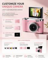 China DLC LK007 Multi Scene Retro CCD Camcorder with  2.4 Inch Rotate Screen 4K HD Photo Camera  for Gift Wholesale and Personal Use for sale