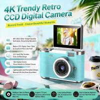 China DLC LK007 High Definition 4800W CCD Camera Autofocus Function with Anti Shake Design Flip Screen Student Compact Digital Camera for sale