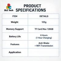 China DLC Wireless WiFi Bike Action Camera 1080P 143 Wide Angle 2.0