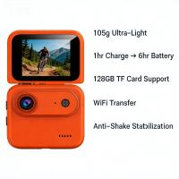 China 2.0 Inch Reversible Flip Screen 143 Wide Angle 4K WiFi 6H Battery Life 1 Hour Fast Charge Waterproof 30m 64/128GB for Outdoor for sale