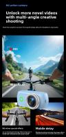 China DLC LK018 Portable 4K WiFi Sports Camera Mini Thumb Design Magnetic Clip Handheld Vlog Camera for Outdoor Helmet Bicycle Vlog for sale