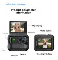 China DLC LK018 Portable 4K WiFi Sports Camera Mini Thumb Design Magnetic Clip Handheld Vlog Camera for Outdoor Helmet Bicycle Vlog for sale