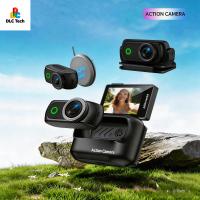China DLC Magnetic Action Camera 4K HD Detachable Body WiFi Sports Camcorder Reversible Screen EIS Anti Shake Vlogging Hands Free Slow for sale