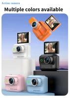 China DLC Magnetic Action Camera 4K HD Detachable Body WiFi Sports Camcorder Reversible Screen EIS Anti Shake Vlogging Hands Free Slow for sale