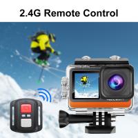 China DLC AT-M80TR Dual Screen 4K WiFi Action Camera 2.4G Remote Control 170° Wide Angle UV Lens Protection 30M Waterproof Sports Cam for sale