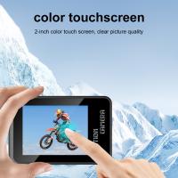 China DLC AT-M80TR Dual Screen 4K WiFi Action Camera 2.4G Remote Control 170° Wide Angle UV Lens Protection 30M Waterproof Sports Cam for sale