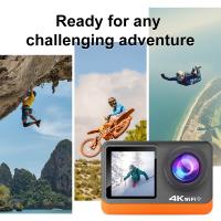 China DLC AT-M80TR Dual Screen 4K WiFi Action Camera 2.4G Remote Control 170° Wide Angle UV Lens Protection 30M Waterproof Sports Cam for sale