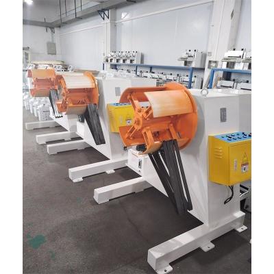 China 1-3.0mm Thick Steel Coil Uncoiler MT-300 Manual Decoiler 1HP Motor for sale