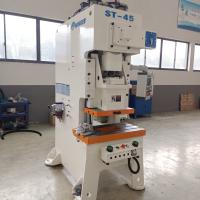 China 25ton Metal Sheet Punching Machine 60-140 SPM Slider Strokes 2.1T Punch Weight for sale