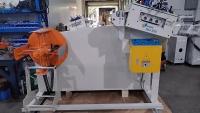 China 2in1 Steel Coil Uncoiler Leveler Decoiler Straightener with Steel Frame Control for sale