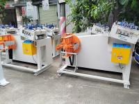 China 2in1 Steel Coil Uncoiler Leveler Decoiler Straightener with Steel Frame Control for sale