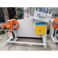 China 2in1 Steel Coil Uncoiler Leveler Decoiler Straightener with Steel Frame Control for sale