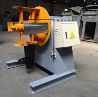 China 0.1-3.0mm Metal Coil Uncoiler Machine Automatic with Rubber Covered Roller for sale