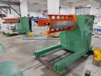 China MT Heavy Duty Uncoiler Machine with Manual Hydraulic Expansion Spindle and Variable Frequency Drive System for sale
