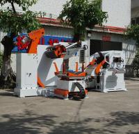 China Metal Coil 3 in 1 Decoiler Straightener Feeder Hydraulic Automatic Coil Uncoiling NC Servo Feeding for sale