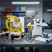 China Precision Metal Straightening Machine with 7-9 Precision Rollers for 0.3-3.2mm Thickness and 15 m/min Feeding Speed for sale