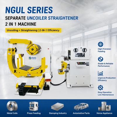 China Precision Metal Straightening Machine with 7-9 Precision Rollers for 0.3-3.2mm Thickness and 15 m/min Feeding Speed for sale