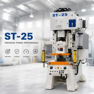 China ST-25 25 Ton Precision Punch Press with ±0.01 mm Accuracy and Pneumatic Clutch for Hardware Stamping for sale