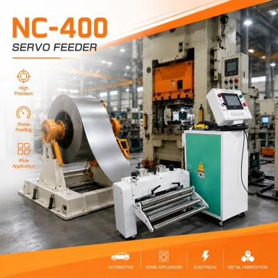 China Automatic NC Servo Roller Feeder with High Precision (±0.01mm) and Japan Yaskawa Servo System for 16m/min Metal Coil Feeding for sale