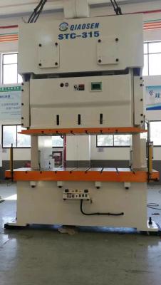 China 315 Ton Two Point Double Crank C Frame Punch Press Standard Dual Air Cushion Heavy Duty Stamping Machine For Auto Home Appliance New Energy Progressive Die Production for sale