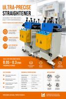 China Ultra Precision Leveling Machine for 0.05-0.3mm Sheet Metal with 16m/min Speed and Four Point Adjustment for sale