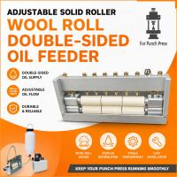 China Adjustable Solid Wool Roller Double Side Oil Feeder Stamping Material Lubricator for sale