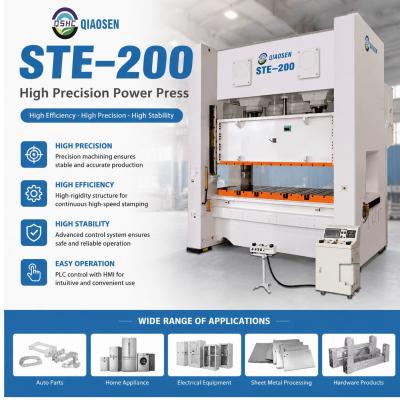 China Industrial Closed Double Point Crank Pneumatic Punch Press Precision Stamping Machine Customizable Die And Optional Air Cushion Device for sale