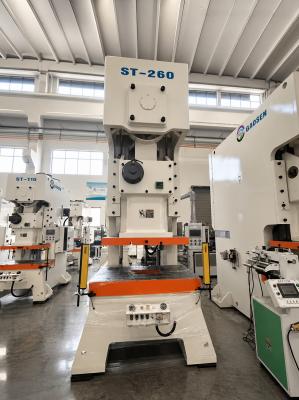 China 260Ton Pneumatic Open Single Point Crank Punch Press High Accuracy Power Press Machine For Sheet Metal Blanking Bending Forming Shallow Drawing Process Support Custom Configuration for sale